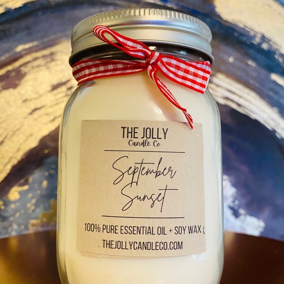 Accents | September Sunset 16 Oz Mason Jar Candle | Poshmark